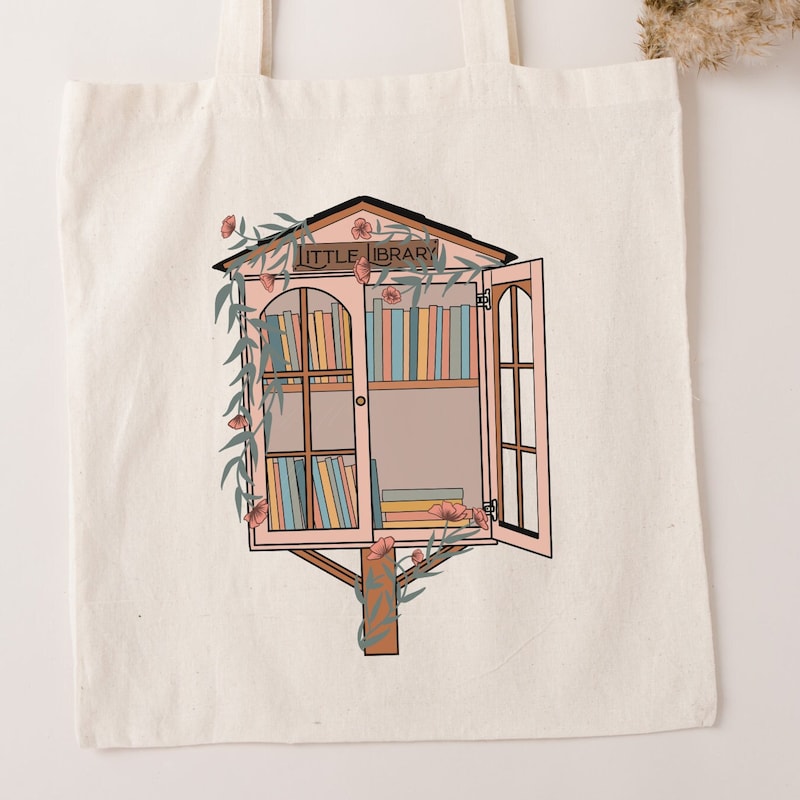 Library Bag Svg - Etsy