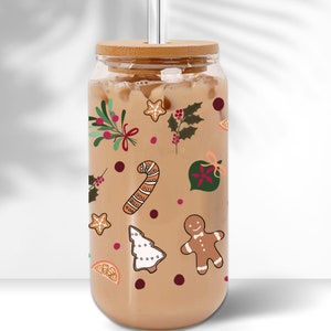 Christmas Cookie Cup PNG | Christmas Cup, Glass Cup Sublimation ...