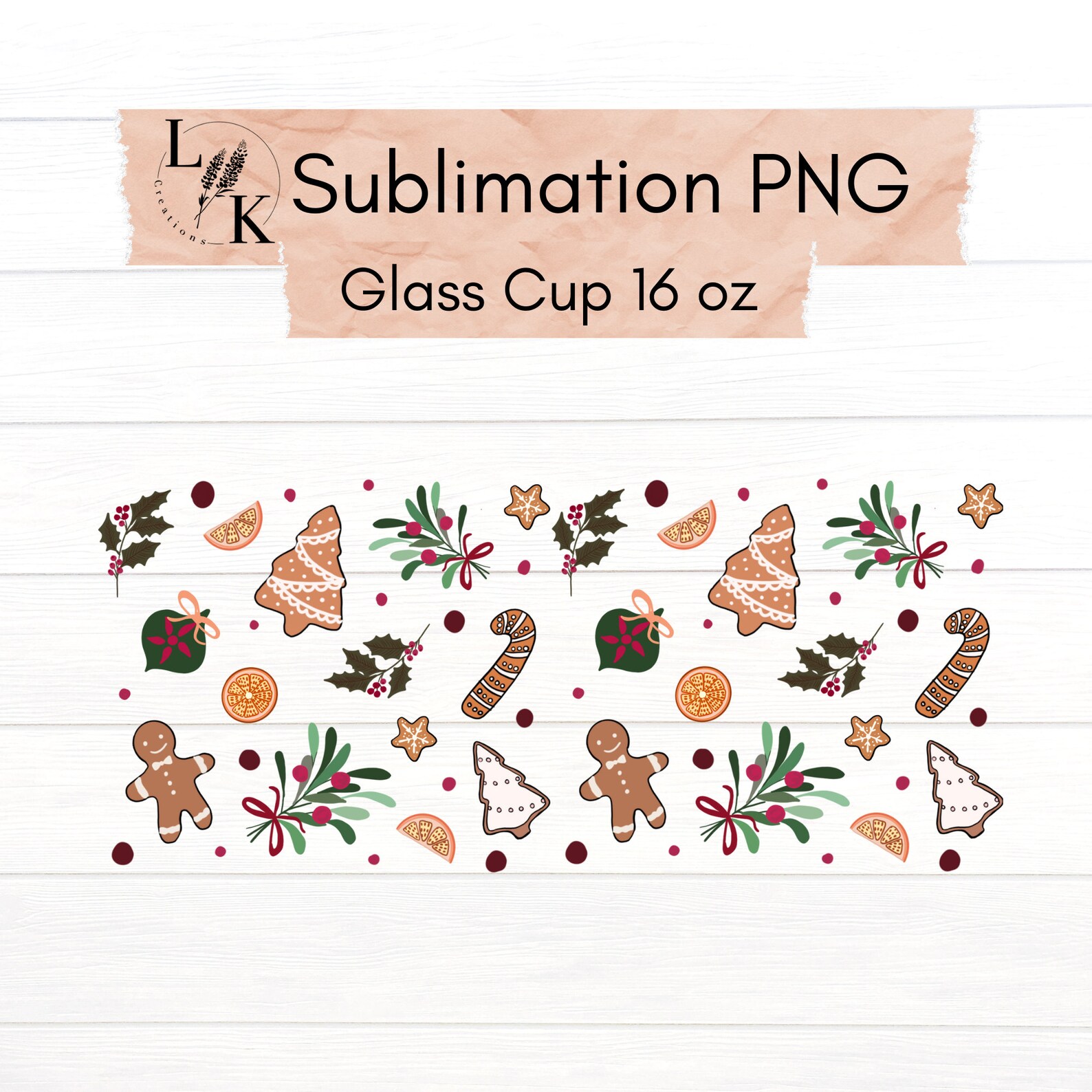 Christmas Cookie Cup PNG | Christmas Cup, Glass Cup Sublimation ...