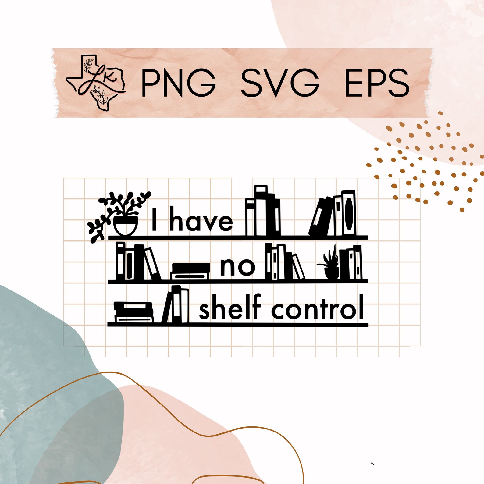 I Have No Shelf Control SVG Booktrovert SVG Book Art Book - Etsy