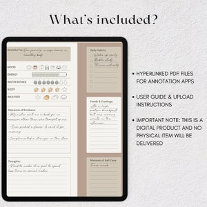 Daily Kindness Journal | Digital Planner, Kindness Journal, Self Care ...