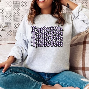 Tarleton Checkered PNG | Wavy Checkered Text, Retro Tsu Shirt, Tarleton State Png, Bleed Purple ...