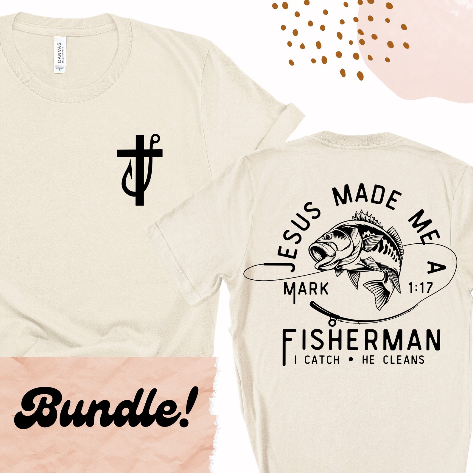 Jesus Made Me a Fishermen Svg | Fathers Day Svg, Fisher of Men Svg ...