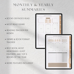 The Reading Journal | Digital Book Journal, Book Planner, Reading ...