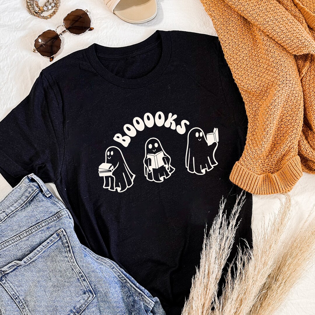 Happy Reading Booooks Ghost SVG | Bookish Ghost SVG, Spooky Bookish Svg ...
