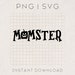Momster SVG Mom Halloween Costume Svg Halloween Shirt Svg - Etsy