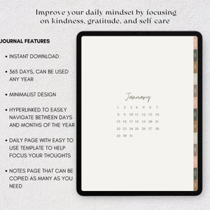 Daily Kindness Journal | Digital Planner, Kindness Journal, Self Care ...