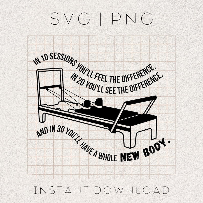 Reformer Pilates Quote SVG | Pilates Tshirt, Pilates Sublimation ...