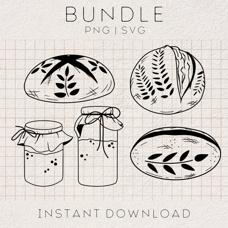 Sourdough Jars Svg - Etsy