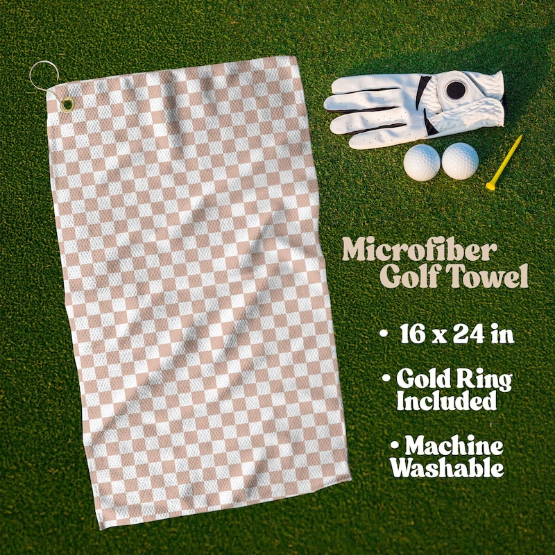 Checkered Golf Towels - Etsy