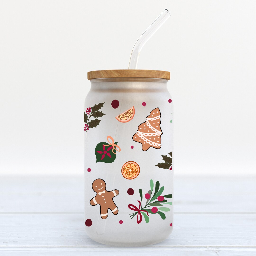 Christmas Cookie Cup PNG | Christmas Cup, Glass Cup Sublimation ...