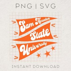 Sam Houston State University Flags SVG | SHSU Png, Retro Shsu Shirt ...