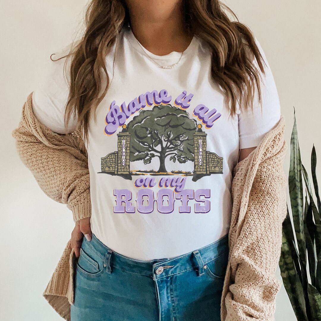 Blame It on My Roots TSU PNG | Tarleton Gates Png, Retro Tsu Shirt ...