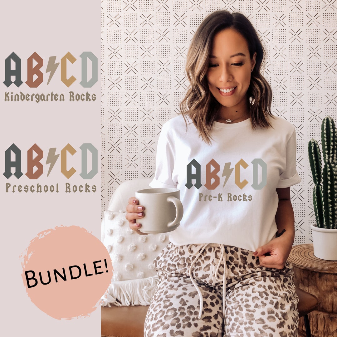 Preschool Pre-k Kindergarten Rocks SVG Teacher Shirt Svg, Teacher ...