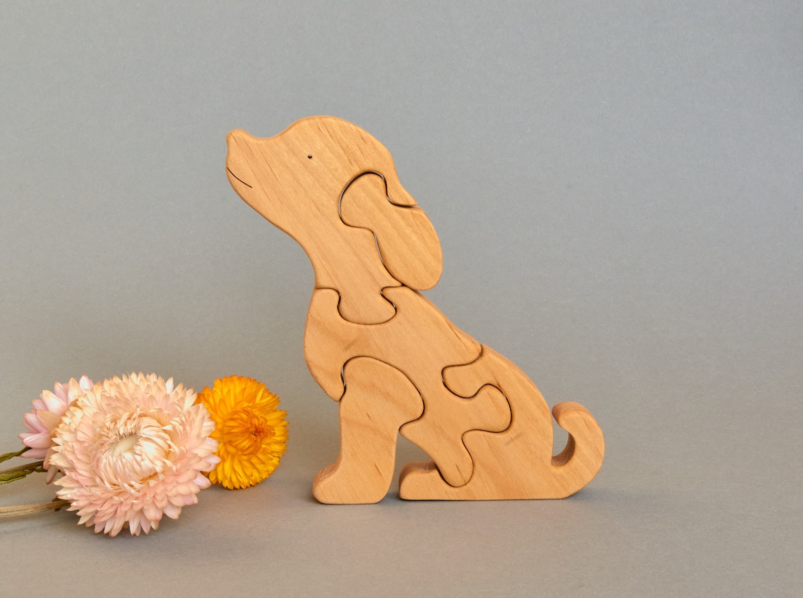 Wooden Dog Wooden Puzzle | Etsy