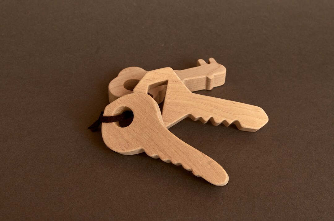 Baptism Gift for Baby Wooden Keys Toys Wooden Figurines - Etsy Singapore