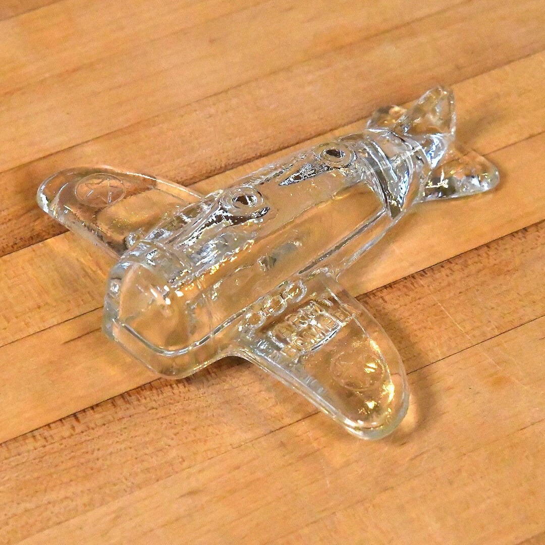 Vintage Glass U.S. Army Bomber Candy Container by J.H Millstein Co. - Etsy