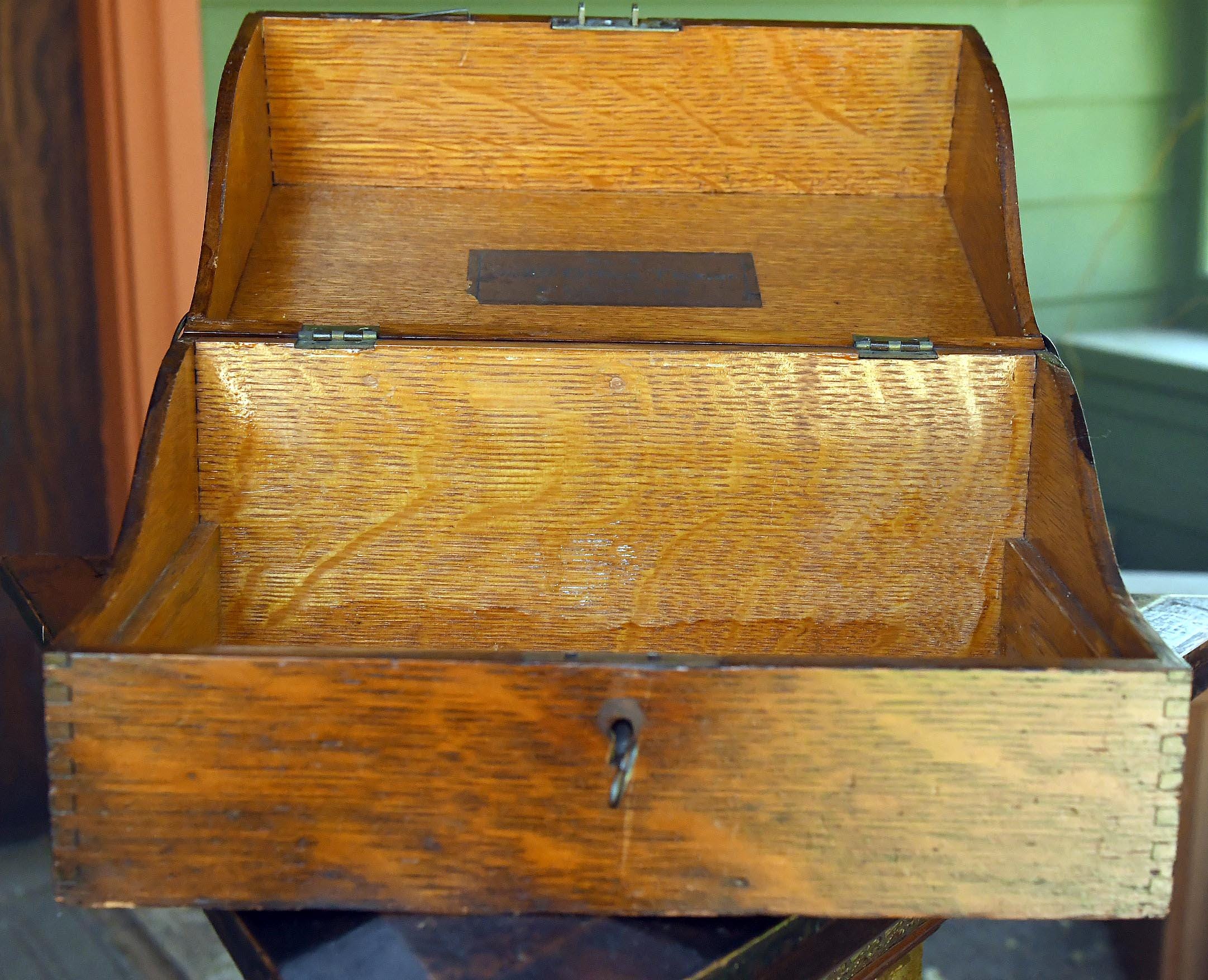 Vintage Globe-wernicke Co. No.2 Globe Office Tickler Wood Dovetail File ...