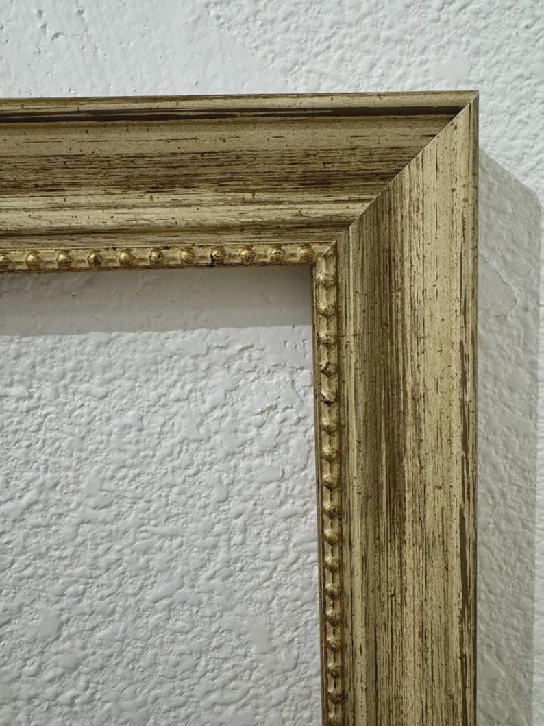 French Country Picture Frame Cream & Gold Bead Wall Frame Only 5x7 8x10 ...