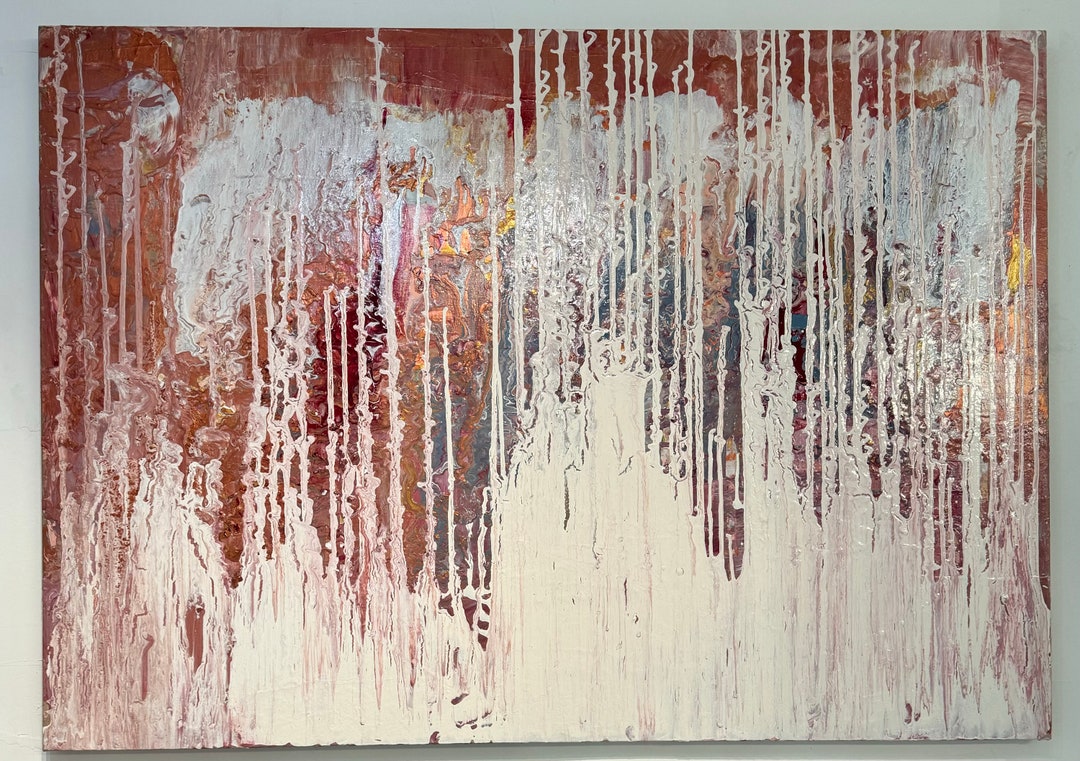 Contemporary Artwork Abstract Painting Handmade XXL 59x42 Horizontal ...