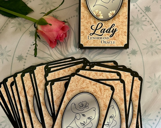 Le Dernier Jeu Divinatoire LADY LENORMAND 36 Cartes Divinatoires Pour ...