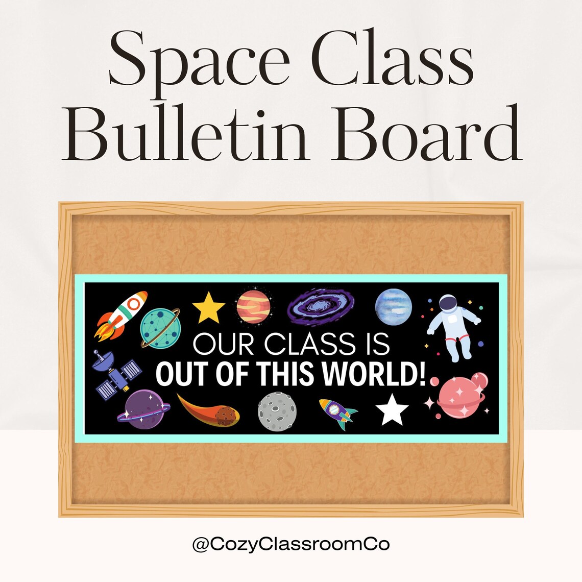 OUTER SPACE Themed Bulletin Board Classroom Decoration, Bulletin Board ...