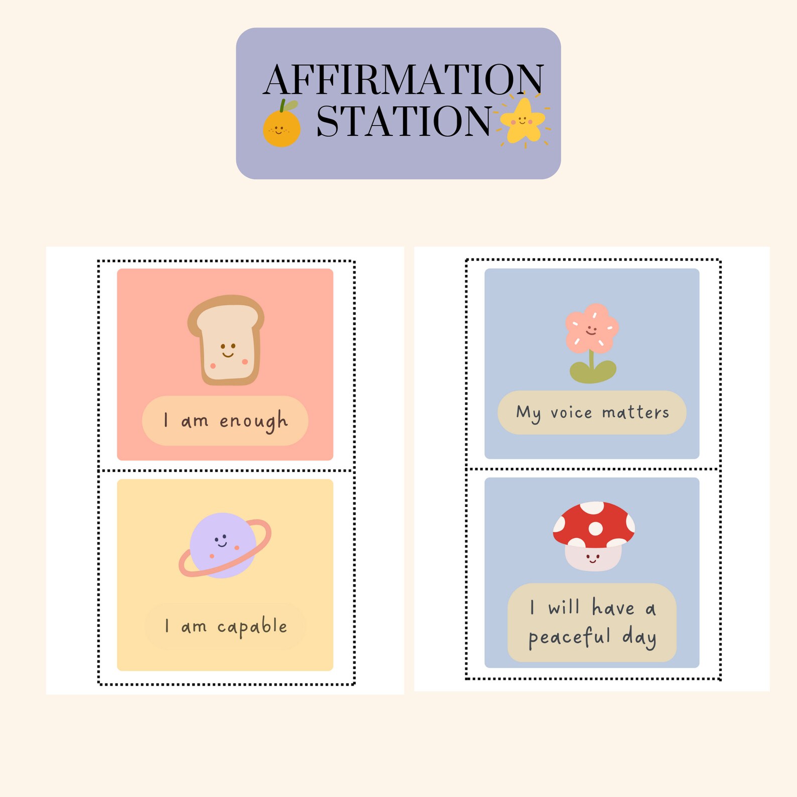 Affirmation Mirror, Classroom Affirmation Station, Rainbow Affirmation ...