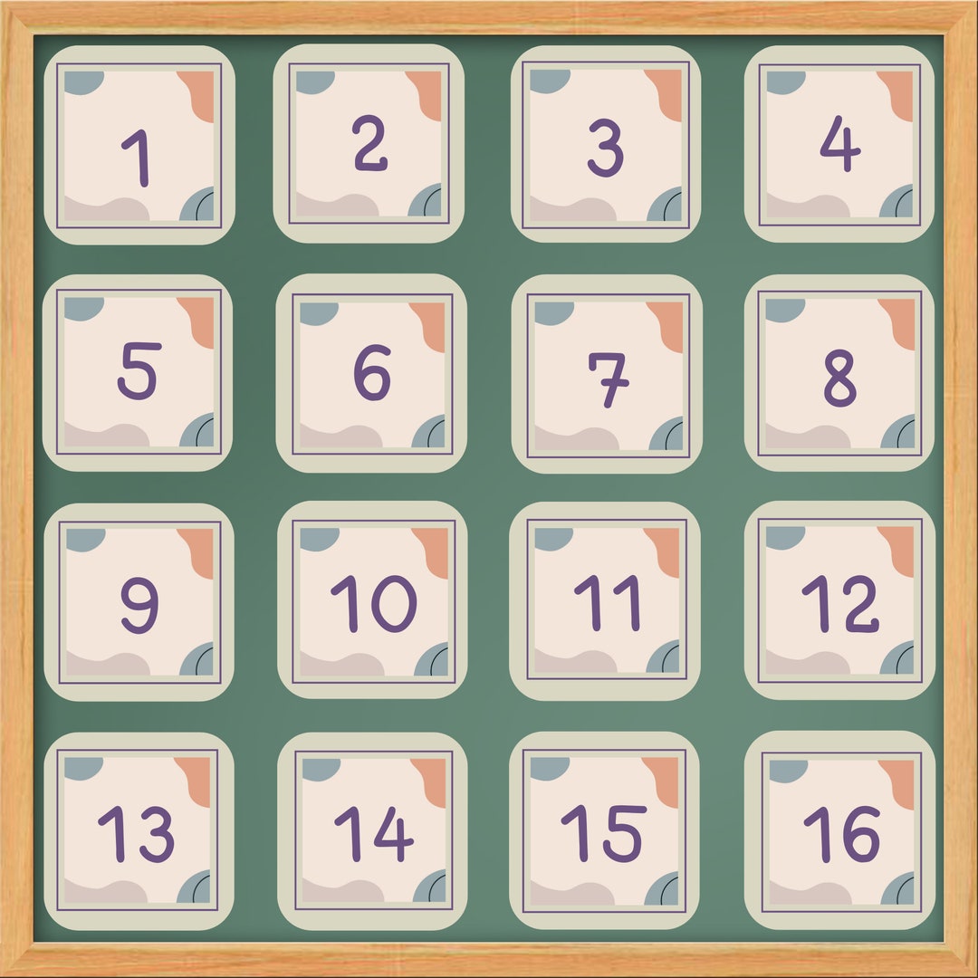 Classroom Calendar Numbers Classroom Chart Numbers - Etsy