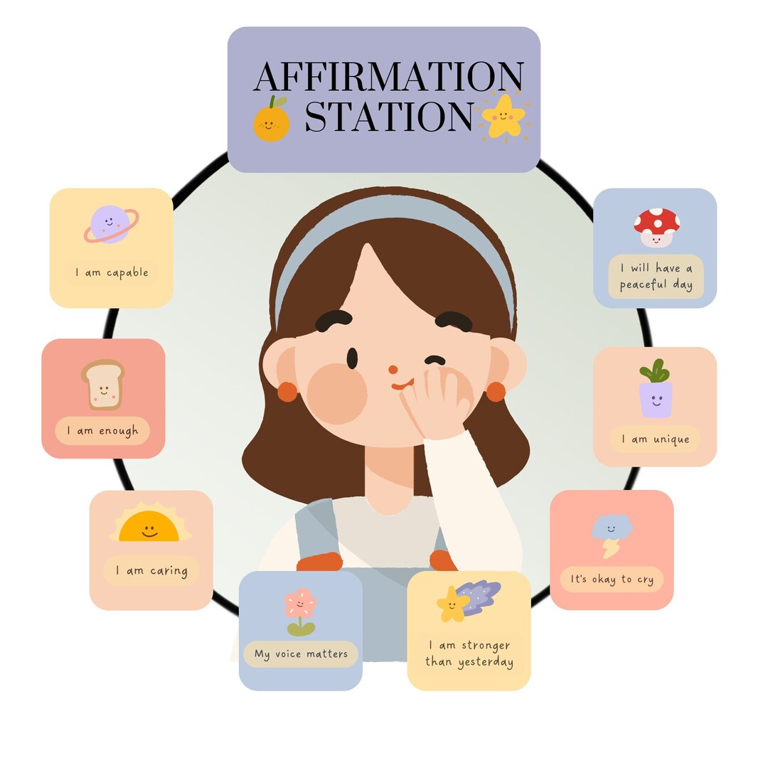 Affirmation Mirror, Classroom Affirmation Station, Rainbow Affirmation ...