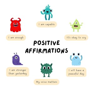 Affirmation Mirror, Classroom Affirmation Station, Monster Affirmation ...