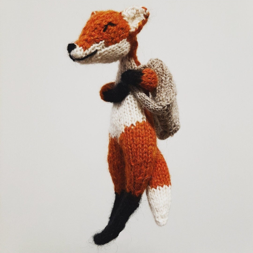 The Fox Knitting Pattern - Etsy UK