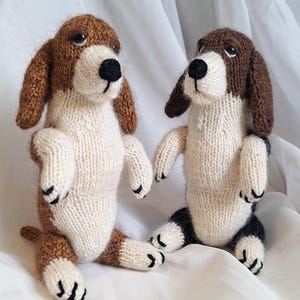 Basset Hound Knitting Pattern - Etsy