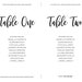 Editable Modern Black and White Table Number Template 5x7 PDF - Etsy