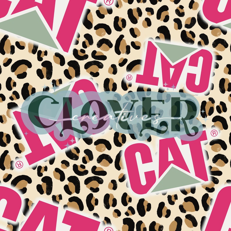 Cat | Heavy Equipment | Caterpillar | Seamless Pattern Designs - Etsy