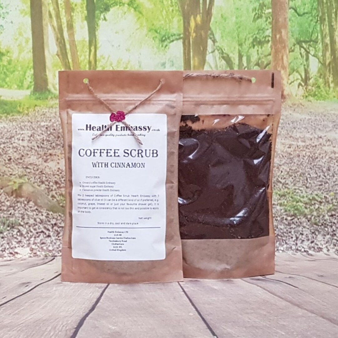 Coffee Scrub With Cinnamon | All Natural Body Exfoliant | Health ...