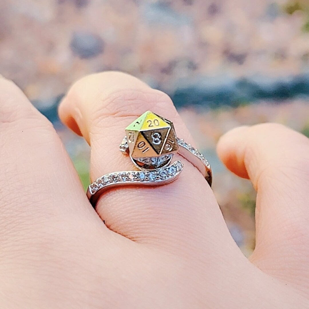 Dnd D20 Ring Crisscross Sterling Silver - Etsy