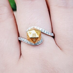 Dnd D20 Ring Crisscross Sterling Silver - Etsy