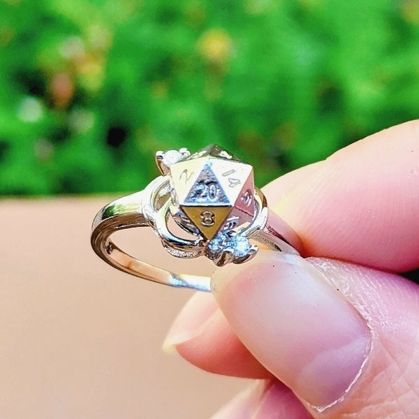 D20 Spinner Ring - Etsy