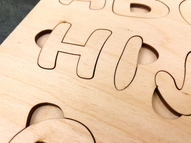 English Puzzle Alphabet for Child Alphabet Template Laser Cut Vector ...