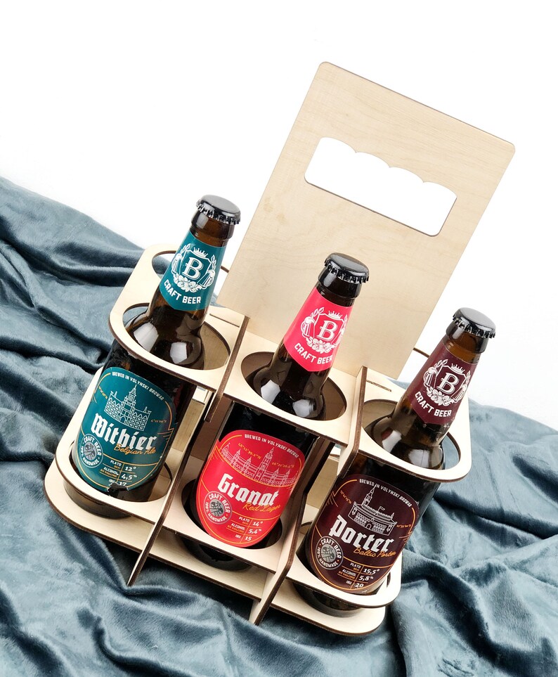 Beer Holder Laser Cut Vector Instant Download Beer Box - Etsy