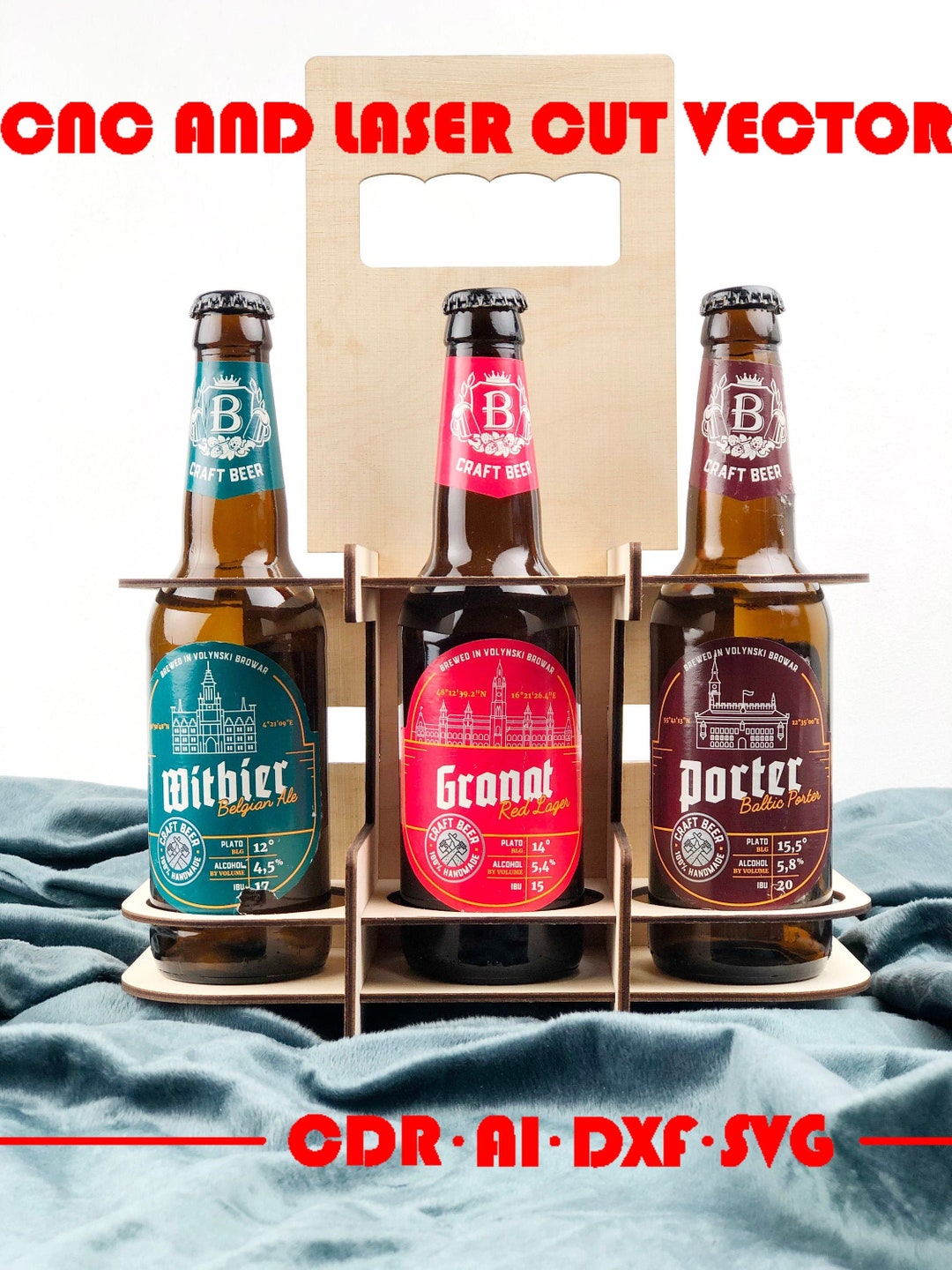 Beer Holder Laser Cut Vector Instant Download Beer Box - Etsy