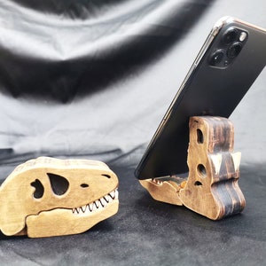 Dinosaur Phone Stand - Holder - iPhone Stand - Holder Wooden - Wooden ...