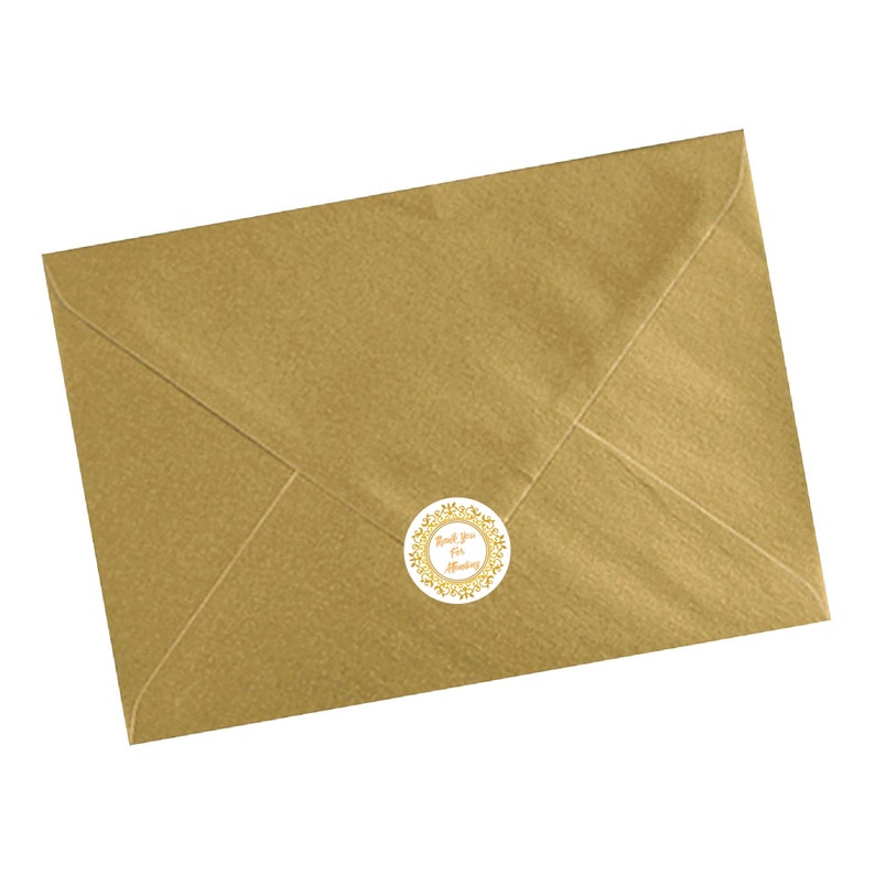 White Thank You for Attending Stickers Thank You Stickers - Etsy