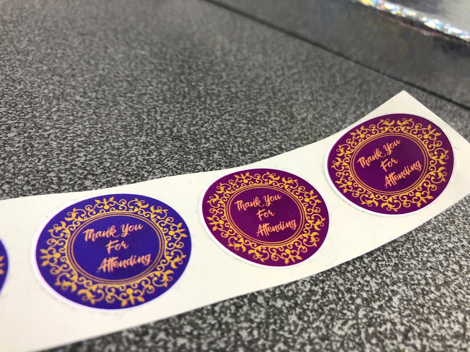 White Thank You for Attending Stickers Thank You Stickers - Etsy