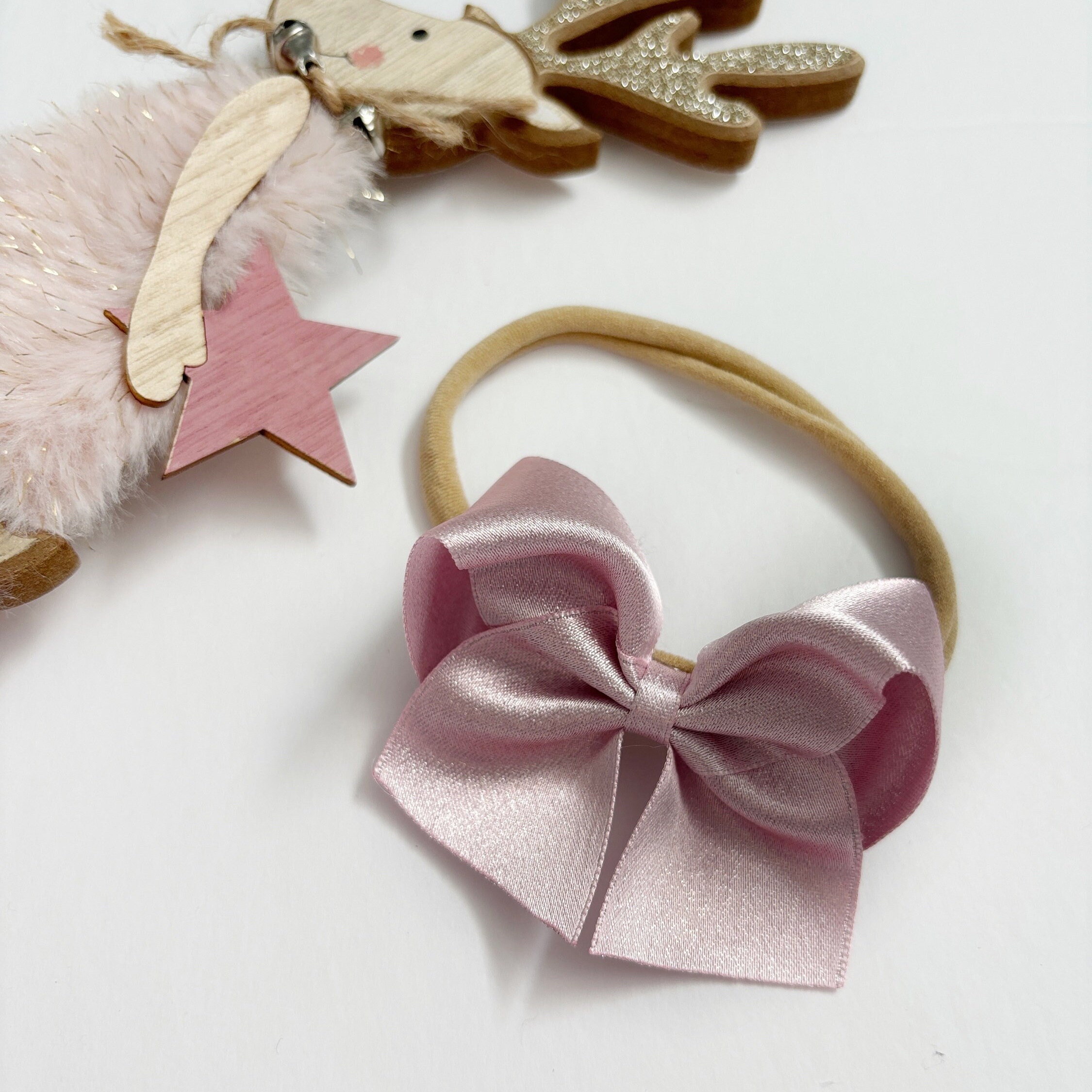 Silver Pigtail Bows Toddler Pigtail Bow Set Big Pigtail - Etsy Canada