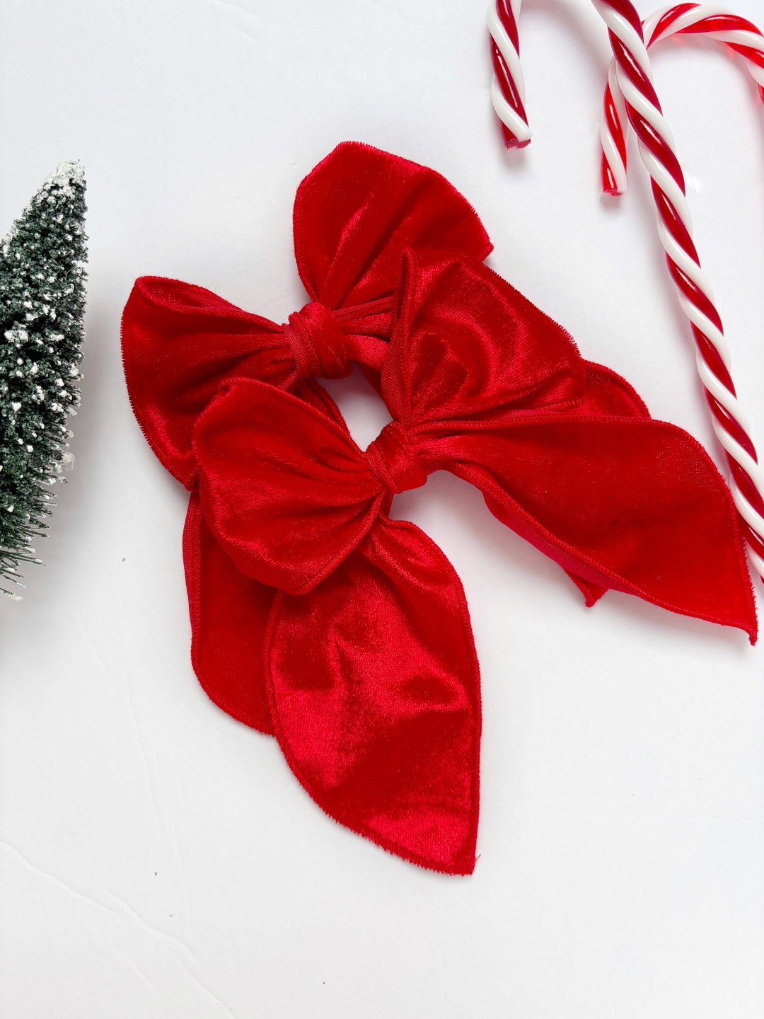Red Christmas Bow Large Red Velvet Hair Bows Red Fable Bow - Etsy