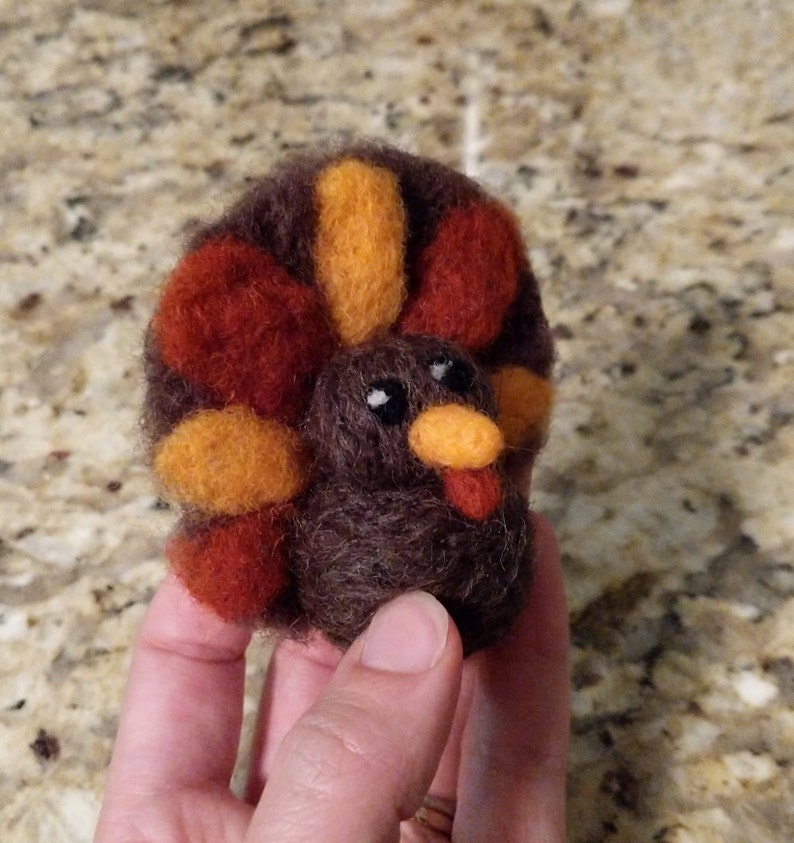 Needle Felted Turkey Thanksgiving decor holiday gift idea | Etsy