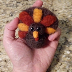 Needle Felted Turkey, Thanksgiving Decor, Holiday Gift Idea - Etsy