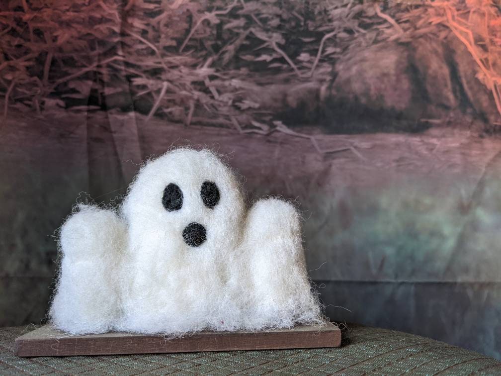 Spooky Cute Felted Ghost - Etsy