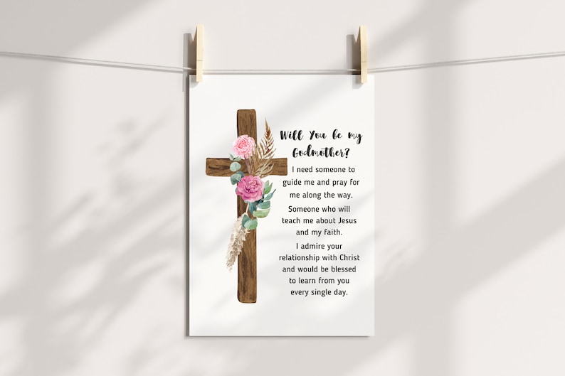 Godparents Proposal Printable Signs Bundle Godparents Poem - Etsy